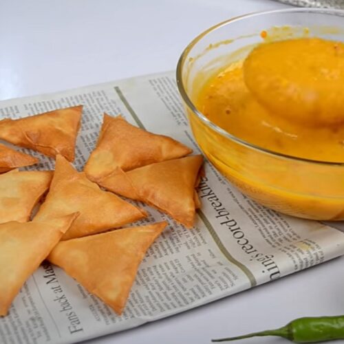 Samosa and Chutney - Street Style Recipe - YesICanCook