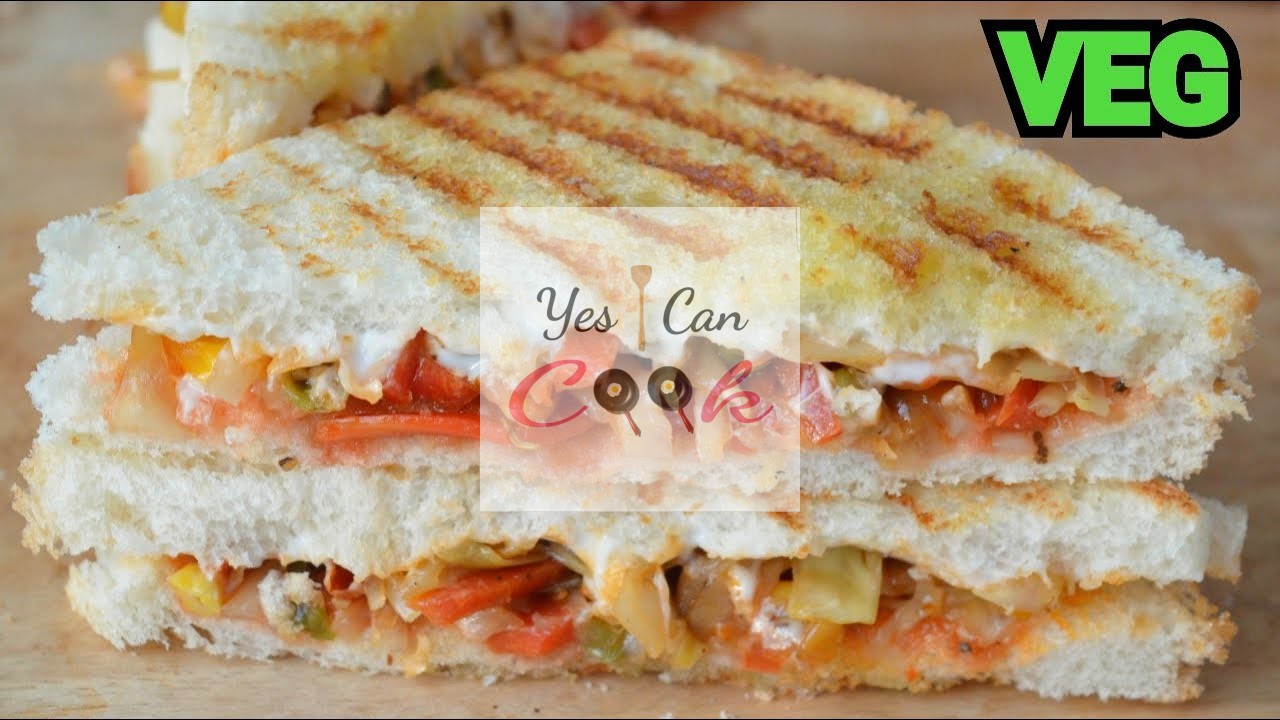 Vegetable Chinese Grilled Sandwich recipe - YesICanCook