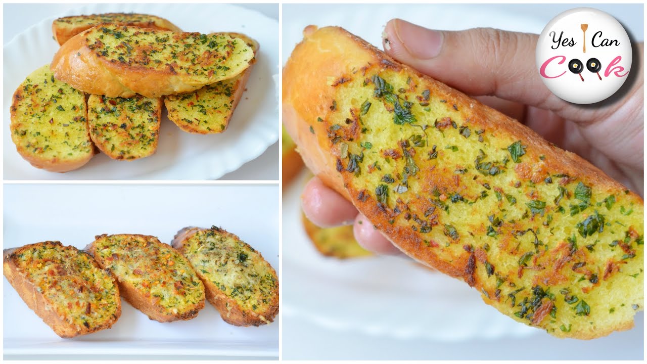 Garlic Bread Recipe two different ways - YesICanCook