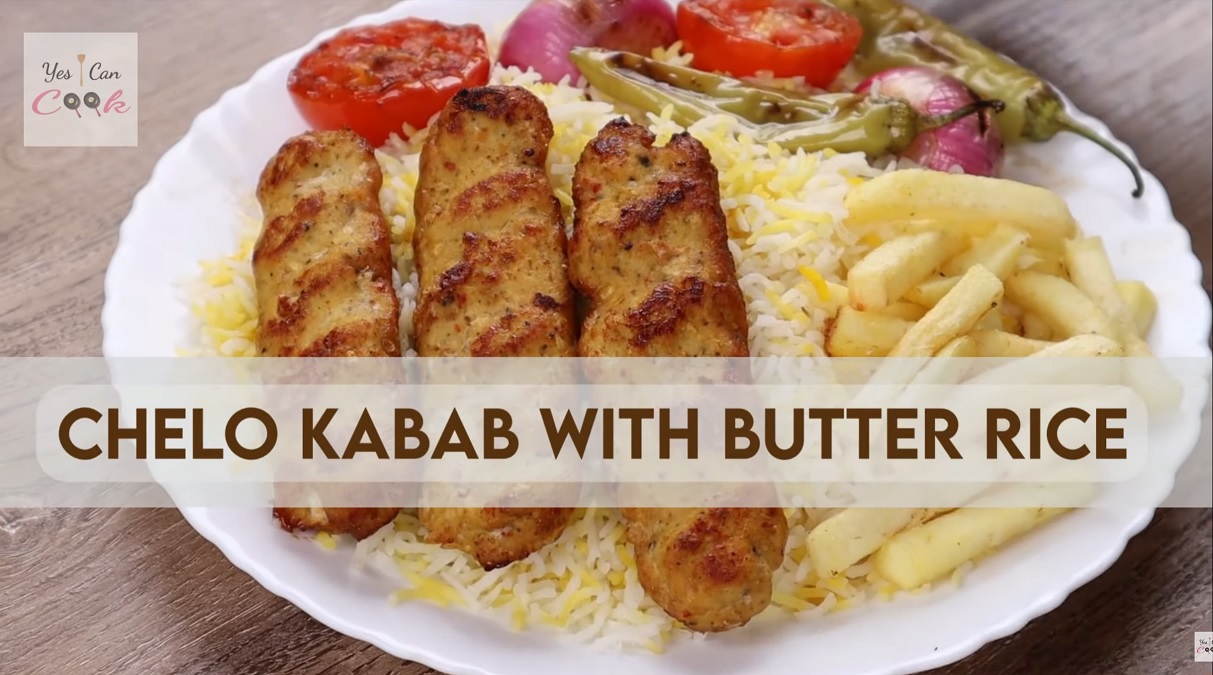 Chelo Kabab with Butter Rice - YesICanCook