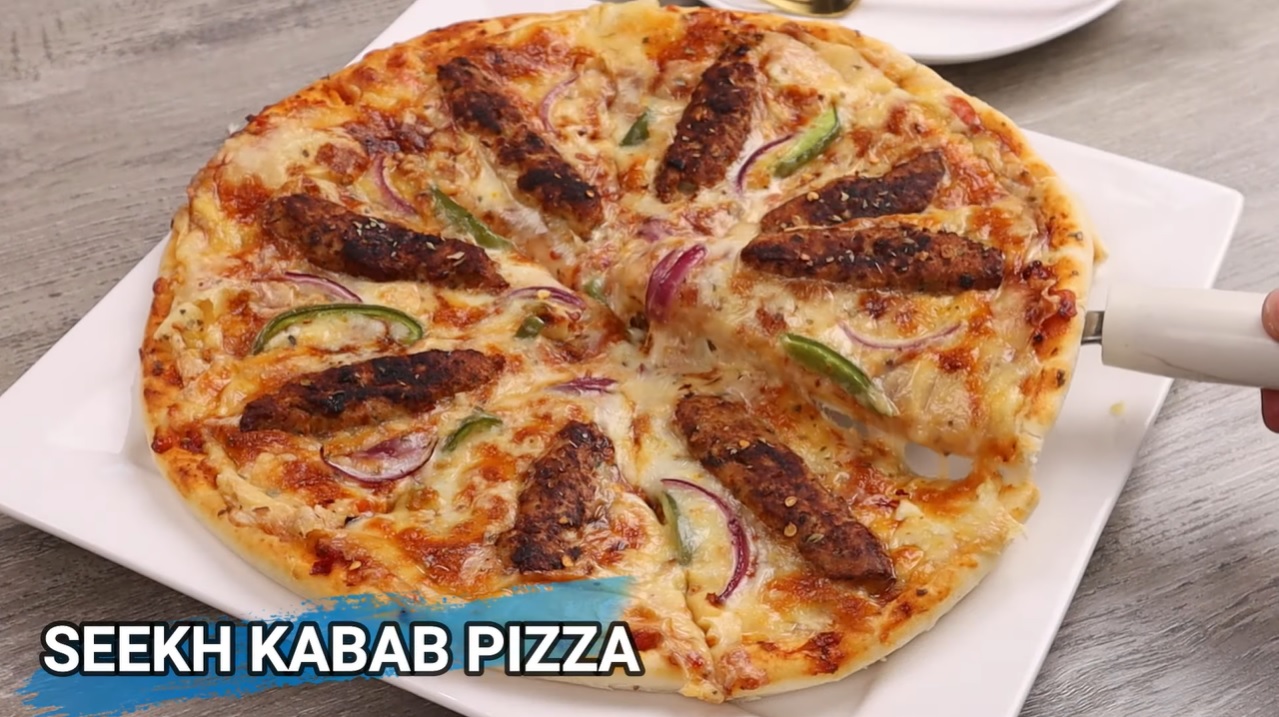 Seekh Kabab Pizza - YesICanCook